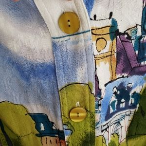Michael Leu | Tops | Michael Leu Print Top | Poshmark